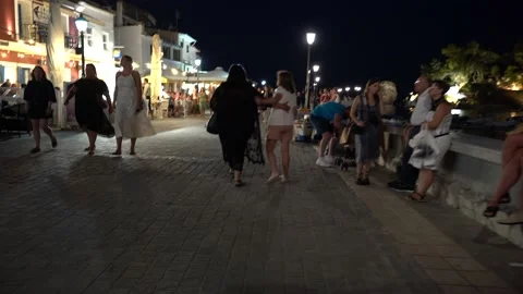 Parga Greece, Nightlife Summer 2022 | Stock Video | Pond5