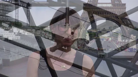 Paris 2024 sets stage for 'big celebrati... | Stock Video | Pond5