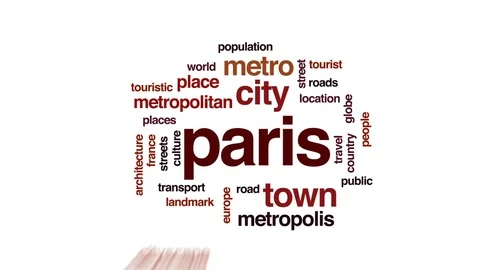 Eiffel Tower Paris Globe Famous Eiffel Tower Paris Stock Footage ...