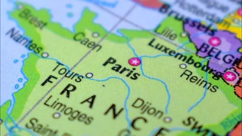 Paris Country - Geographic Area On The P... | Stock Video | Pond5