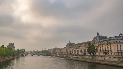 Paris France time lapse 4K, city skyline... | Stock Video | Pond5