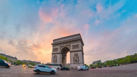 Paris France time lapse 4K, timelapse at... | Stock Video | Pond5