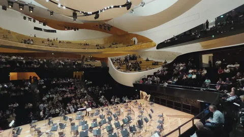 Paris Philharmonic is a complex of conce... | Stock Video | Pond5