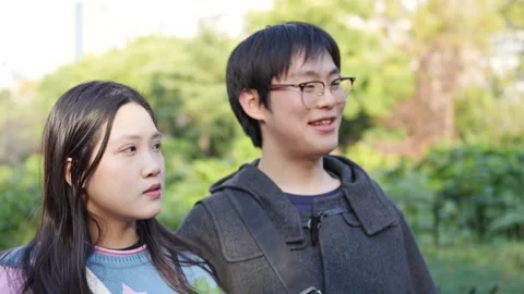 A park with many people in Shanghai, Chi... | Stock Video | Pond5