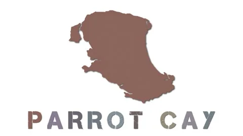 Parrot Cay map with paper regions. Anima... | Stock Video | Pond5