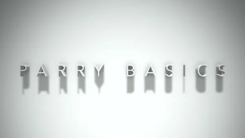 parry basics 3D title animation white te... | Stock Video | Pond5