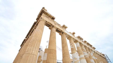 Parthenon temple ruins building at Acrop... | Stock Video | Pond5