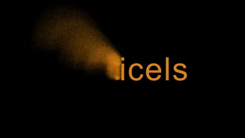 Particels Animated Text with Particles E... | Stock Video | Pond5