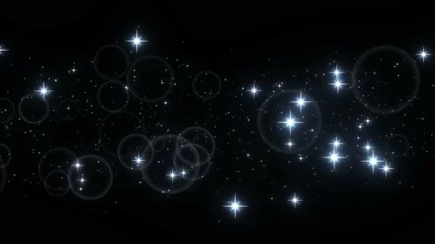 Particle animation of glittering stars. ... | Stock Video | Pond5