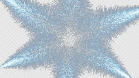 Particle in flower shape. Isolated trans... | Stock Video | Pond5