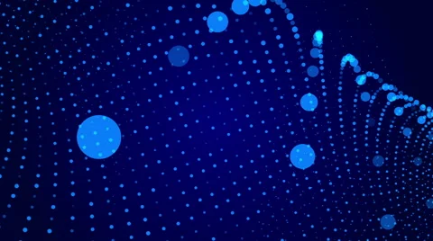 particle, form, blue background, loop | Stock Video | Pond5