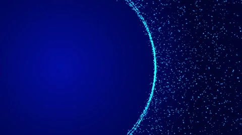 particle, form, blue background, loop | Stock Video | Pond5