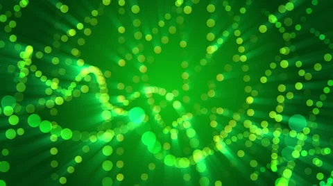 particle, form, green background, loop | Stock Video | Pond5