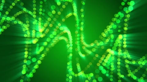 particle, form, green background, loop | Stock Video | Pond5