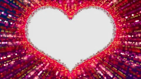 Particle Heart Frame Loop | Stock Video | Pond5
