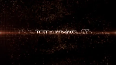 Particles Text After Effects Templates ~ Projects | Page 2