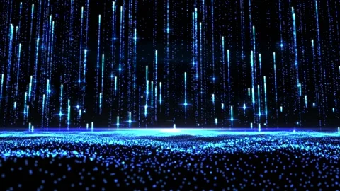 particle light rising stage background | Stock Video | Pond5