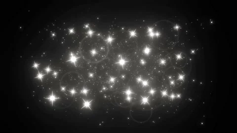 Particle loop animation of twinkle stars... | Stock Video | Pond5