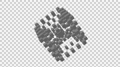 Particle multi cubes-animated object for... | Stock Video | Pond5