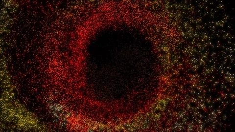 Particle Swirl Red and Gold 4K Loop | Stock Video | Pond5