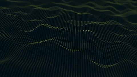 Particle wave, Grid Line Wave Motion Ani... | Stock Video | Pond5