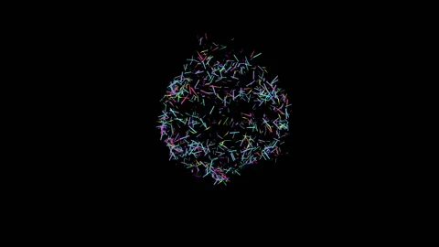 Particles animation as sprite of many co... | Stock Video | Pond5