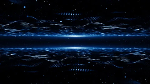 Particles blue event game trailer titles... | Stock Video | Pond5