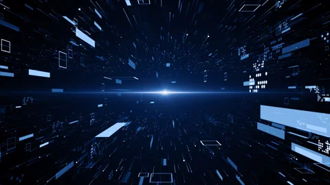 Particles blue event game trailer titles... | Stock Video | Pond5