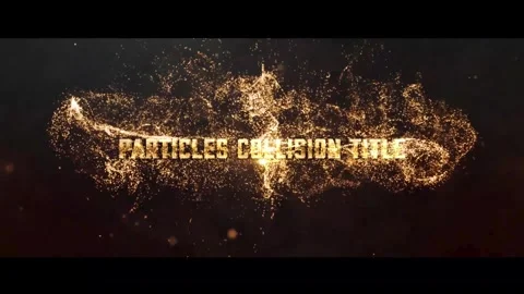 Particles Collision Title AEP ~ After Effects #261714468