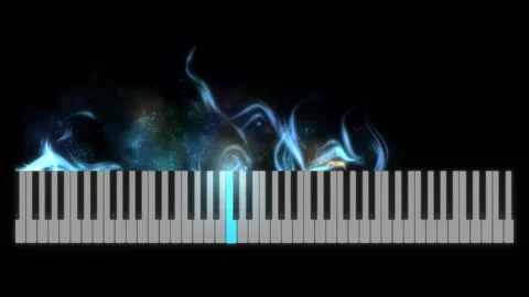 Particles floating out od piano keyboard | Stock Video | Pond5