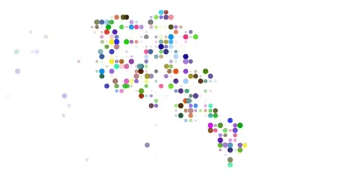 Particles Shaping Dynamic Video Outline ... | Stock Video | Pond5