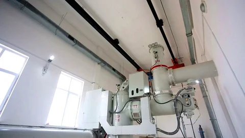 Parts of the transformer substation loca... | Stock Video | Pond5