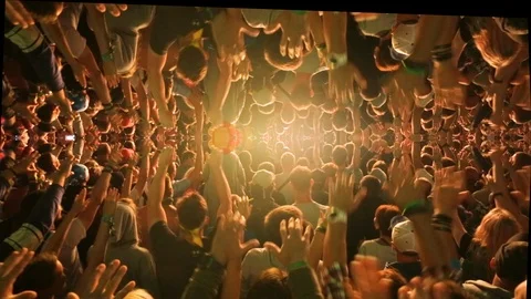 Party Crowd Dancing Psychedelic Backgrou... | Stock Video | Pond5