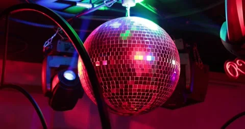 Party Disco ball light reflection backgr... | Stock Video | Pond5