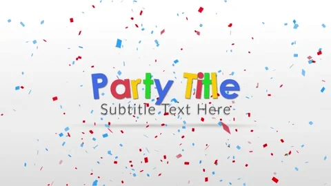 Party Title ~ After Effects Project ~ AE #146012027 | Pond5