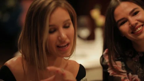 Party, woman talking toast for birthday ... | Stock Video | Pond5