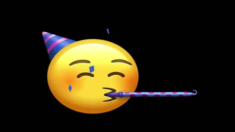 Partying Face Emoji | Stock Video | Pond5