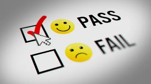 Pass and Fail Checkbox Marking Survey Wi... | Stock Video | Pond5