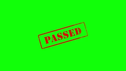 Passed being Stamped on Green Screen wit... | Stock Video | Pond5