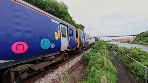 Passenger train on the Northern Line | Stock Video | Pond5