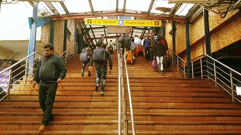 Delhi Metro Station Stock Video Footage | Royalty Free Delhi Metro ...