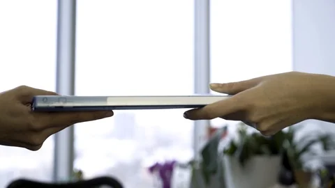 Passing file folder from hands to hands ... | Stock Video | Pond5