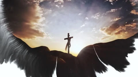 Passion Week Jesus' cross background and... | Stock Video | Pond5