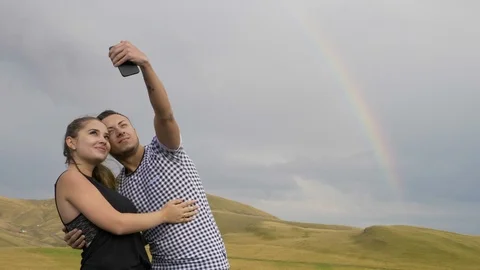 Passionate couple of teen lovers with sm... | Stock Video | Pond5