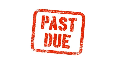 Past Due Stamp Image Narrow Bold Past Due Rubber Stamp | Engineer Seal