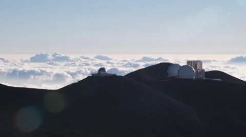 Past Mauna Loa Observatory with lens fla... | Stock Video | Pond5
