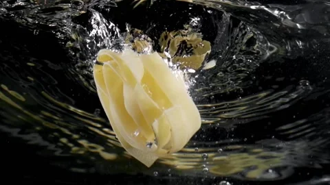 Pasta falling into boiling water. Pasta ... | Stock Video | Pond5