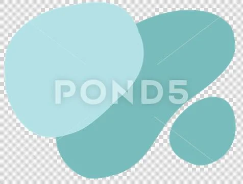 Pastel red green blob organic doodle hand drawing shape and form ...