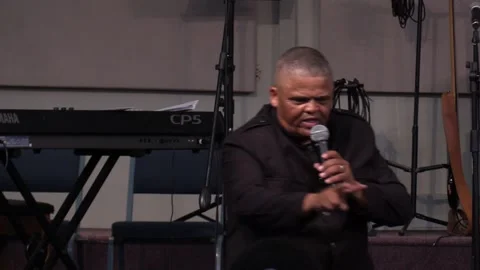 Pastor Ivan Waldeck at Rashied Staggie's... | Stock Video | Pond5