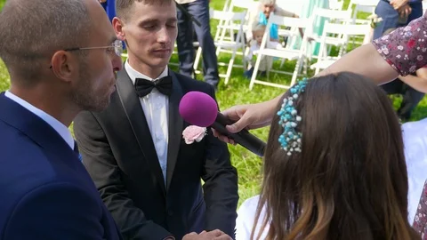 Pastor Praying and Blessing Bride and Gr... | Stock Video | Pond5